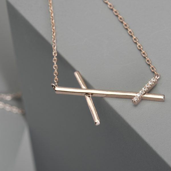 Rose Gold Geometric Necklace